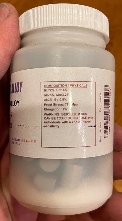 Ticonium Premium 100 Partial Denture Alloy – Consolidated Metal Products